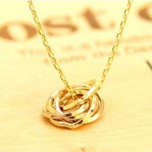 Elegant Infinity Ring Pendant Necklace on Luulla