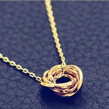 Elegant Infinity Ring Pendant Necklace on Luulla