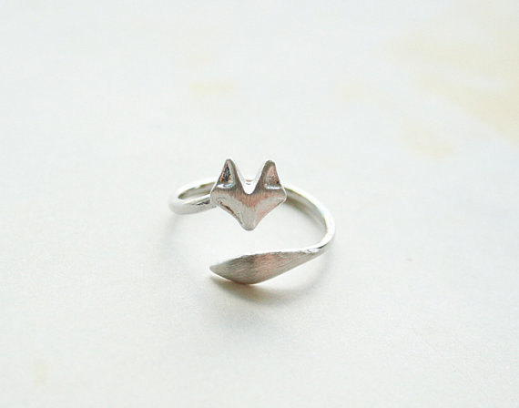 Adjustable Gold Fox Ring ; Foxy Fox ; Cute Everyday Ring ; Adjustable ...