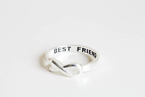 Friend Infinity Ring, Gold Infinity Midi Ring, Silver Knuckle Ring ...