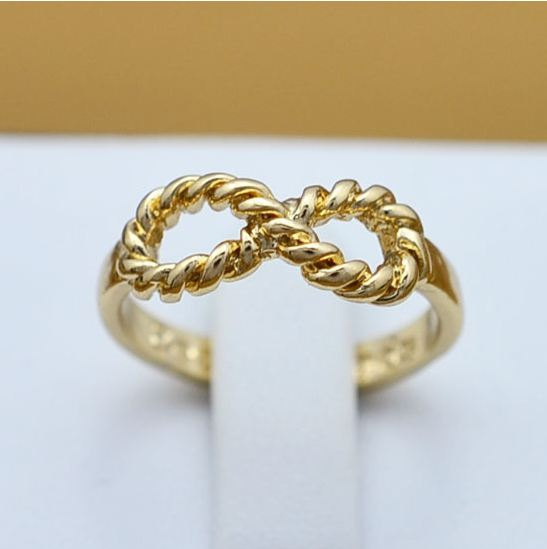 Twisted Infinity Ring, Stackable Ring, Dainty Ring, Stacking Rings ...
